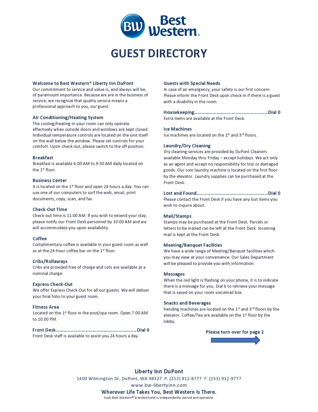 Best Western Liberty Inn DuPont